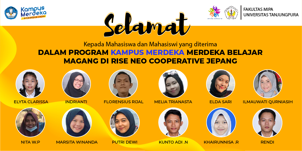 Daftar Mahasiswa dan Mahasiswi FMIPA Untan yang diterima Magang di Rise ...